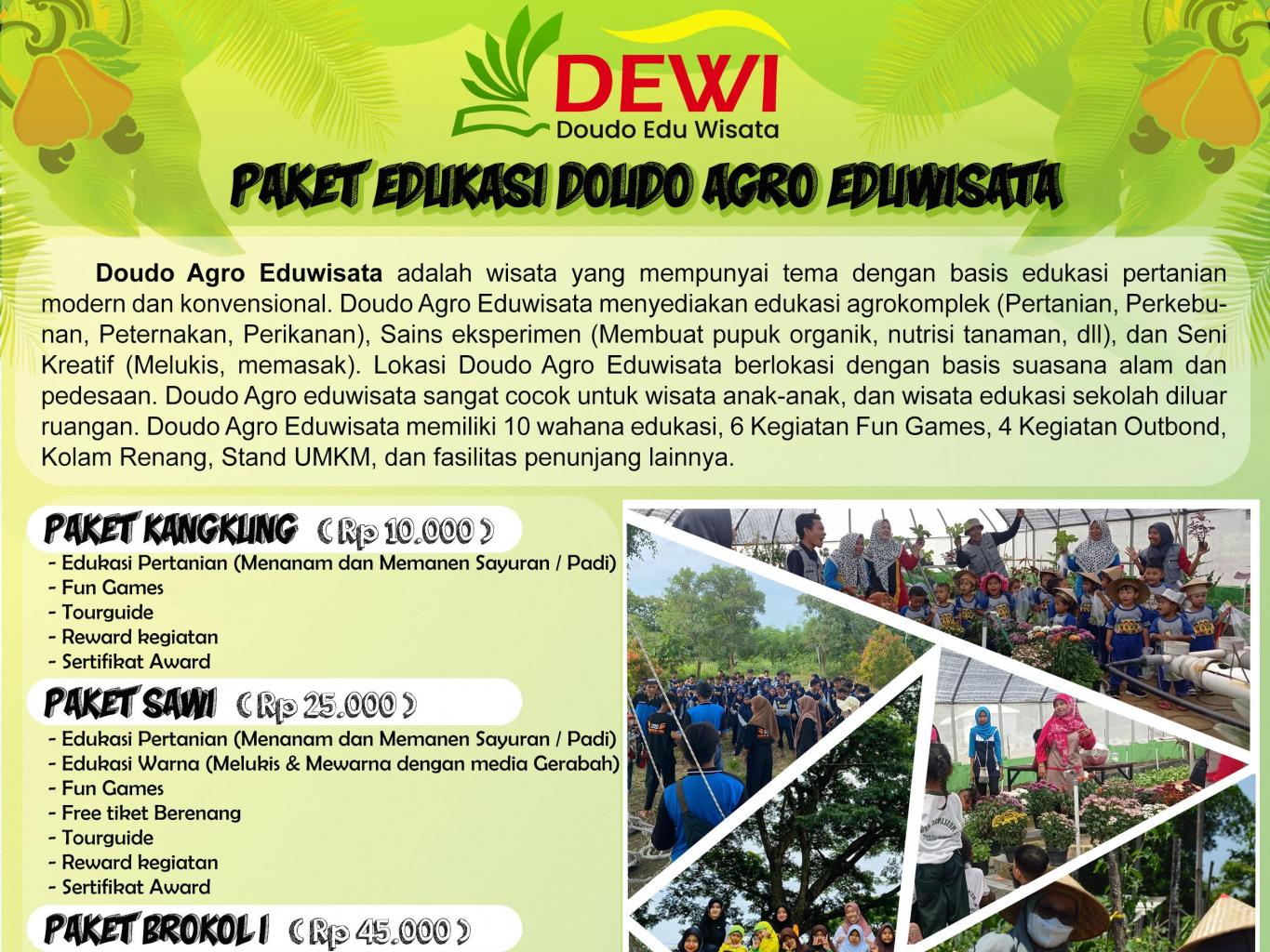 Produk Wisata Paket Wisata Edukasi Doudo Eduwisata